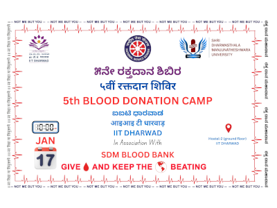 5th Blood Donation Camp | IIT Dharwad
